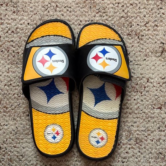 Foco | Shoes | Mens Slide Sandals Pittsburgh Steelers | Poshmark